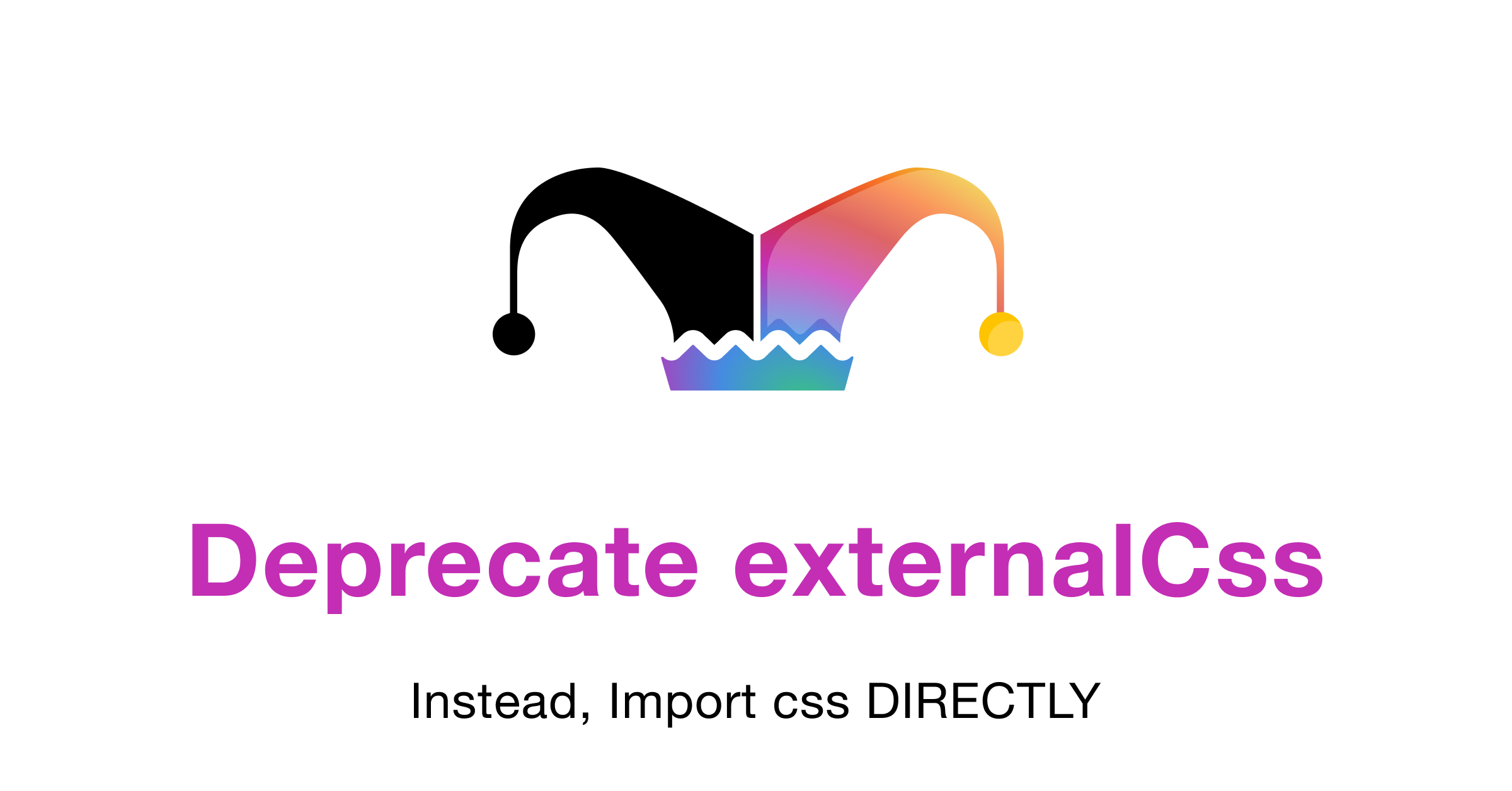 Deprecate externalCss option | Jest Preview
